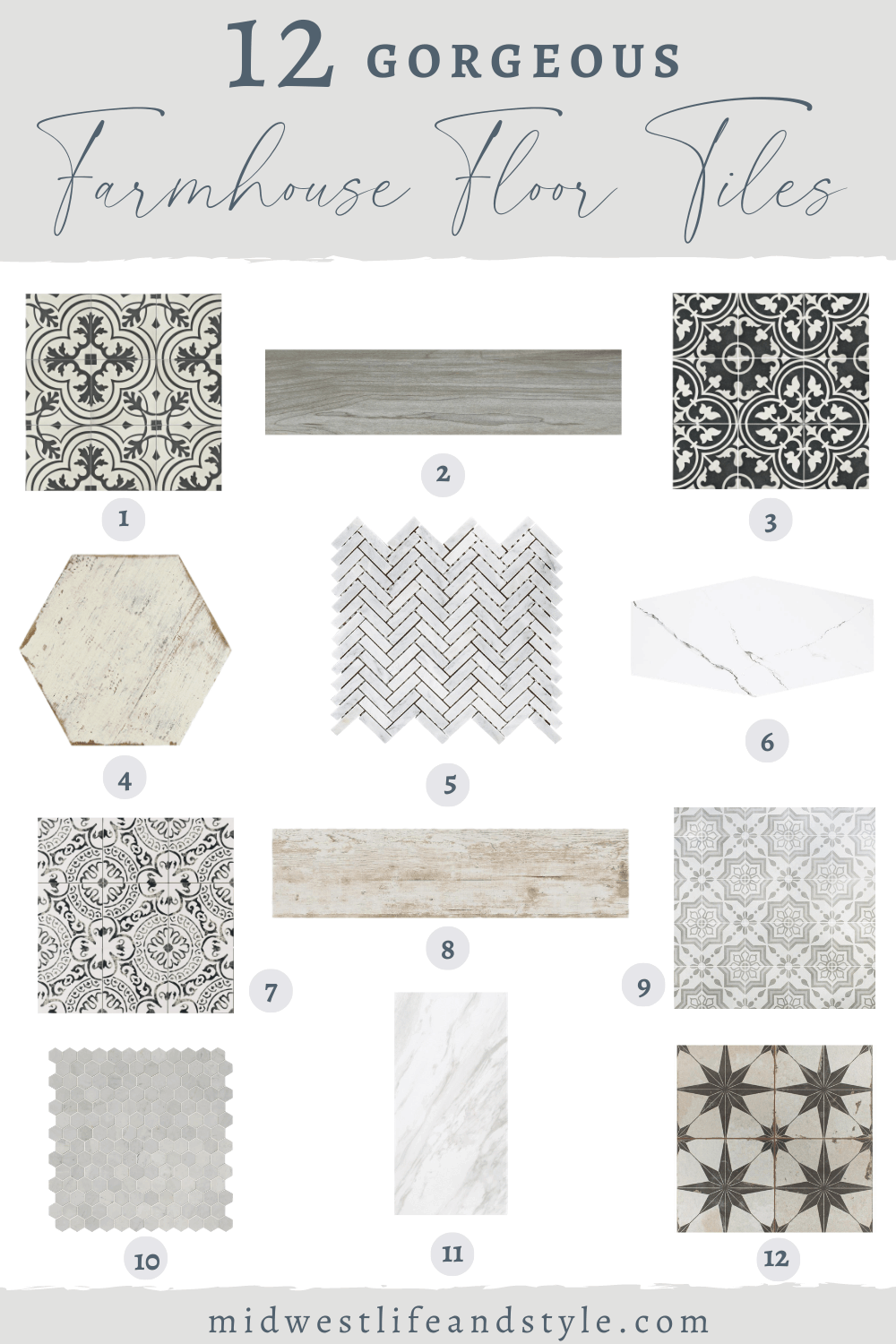 12 Gorgeous Farmhouse Floor Tiles - Midwest Life and Style Blog