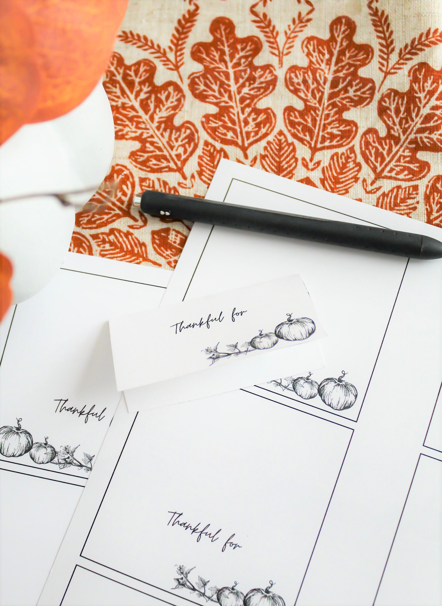 How To Style A Thanksgiving Table On A Budget (Plus Free Printable ...