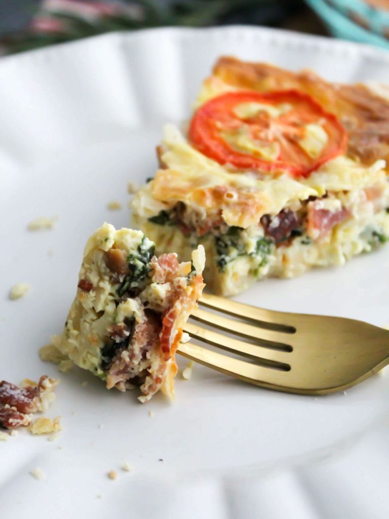 Easy Christmas Morning Quiche - Midwest Life and Style Blog