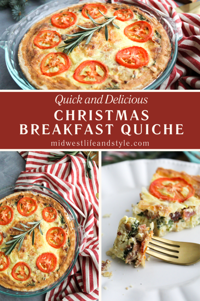 Easy Christmas Morning Quiche - Midwest Life and Style Blog