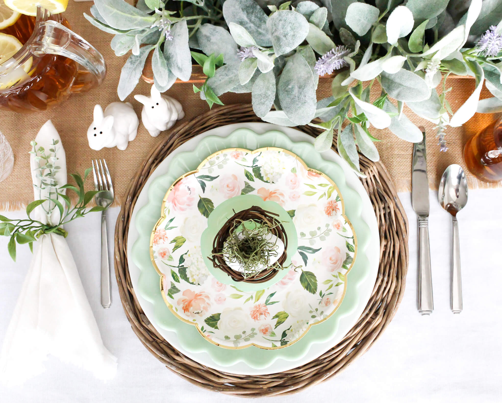 Hop into Easter: How to Style a Charming Tablescape with Jadeite and ...