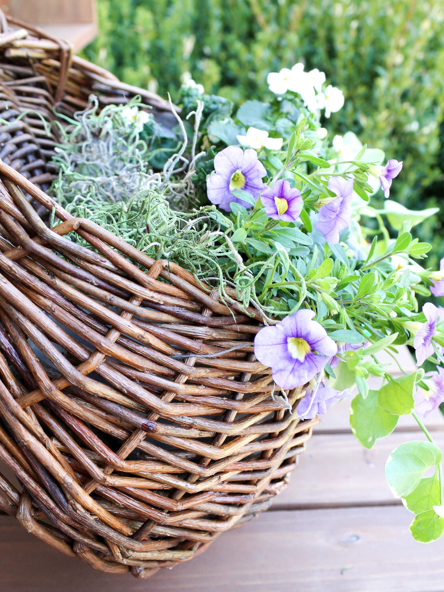 Simple DIY Spring Door Basket - Midwest Life and Style Blog