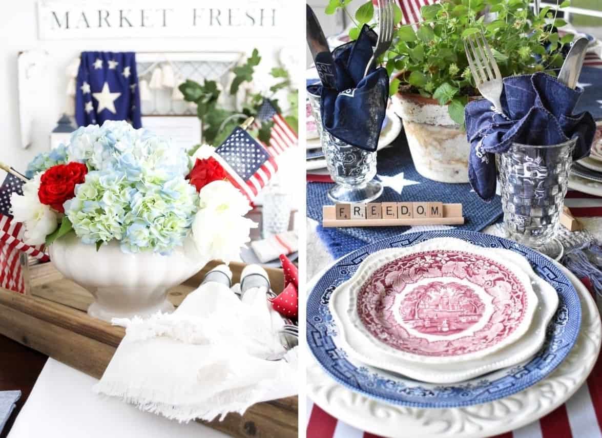 Simply Stunning Patriotic Table Decor Made Easy - Midwest Life and ...