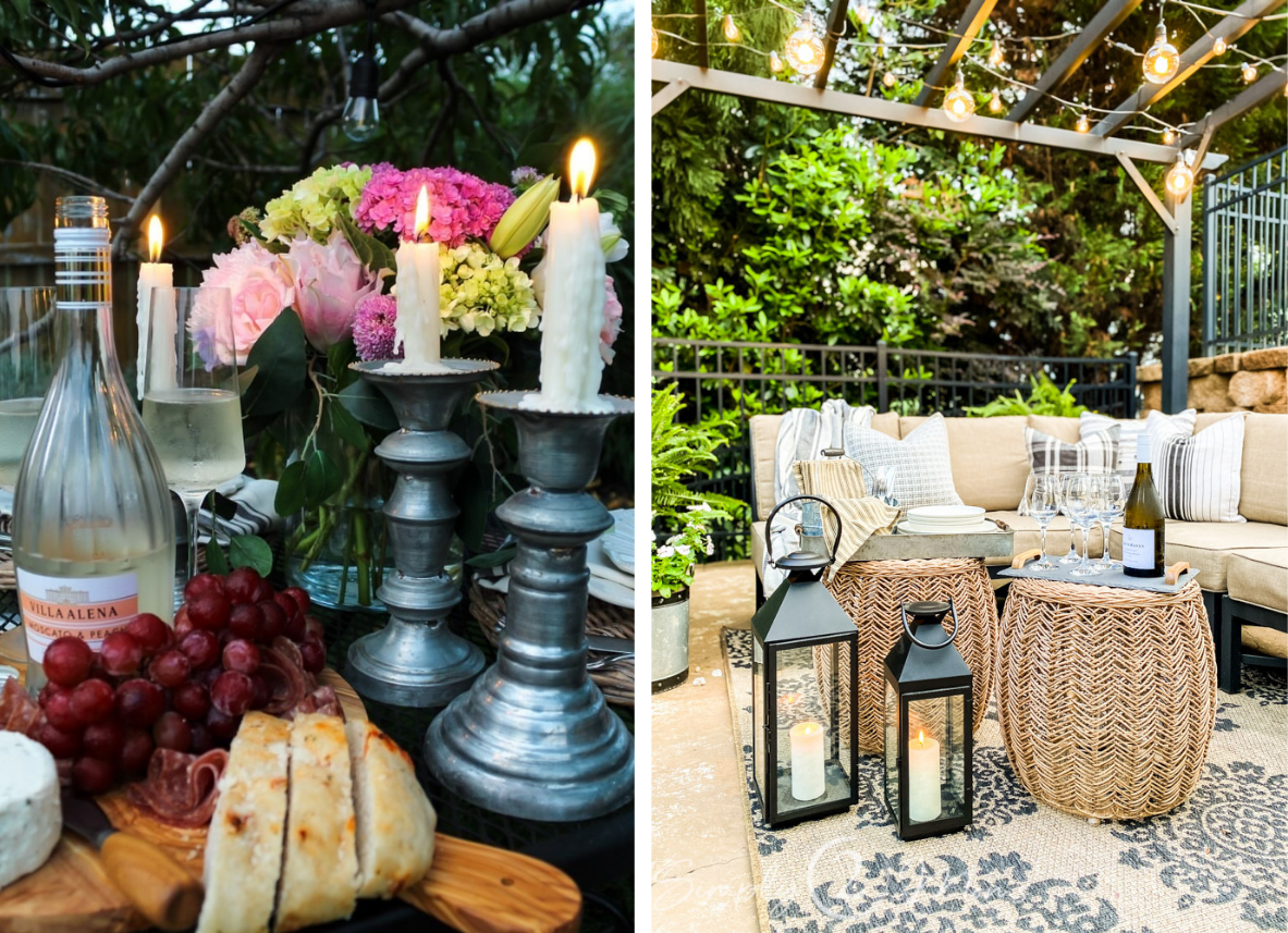 How To Style A Romantic Outdoor Table for Two - Midwest Life and Style Blog