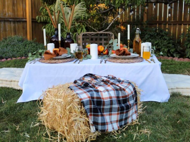 Simple Tips For Styling A Cozy Backyard Harvest Picnic This Fall ...