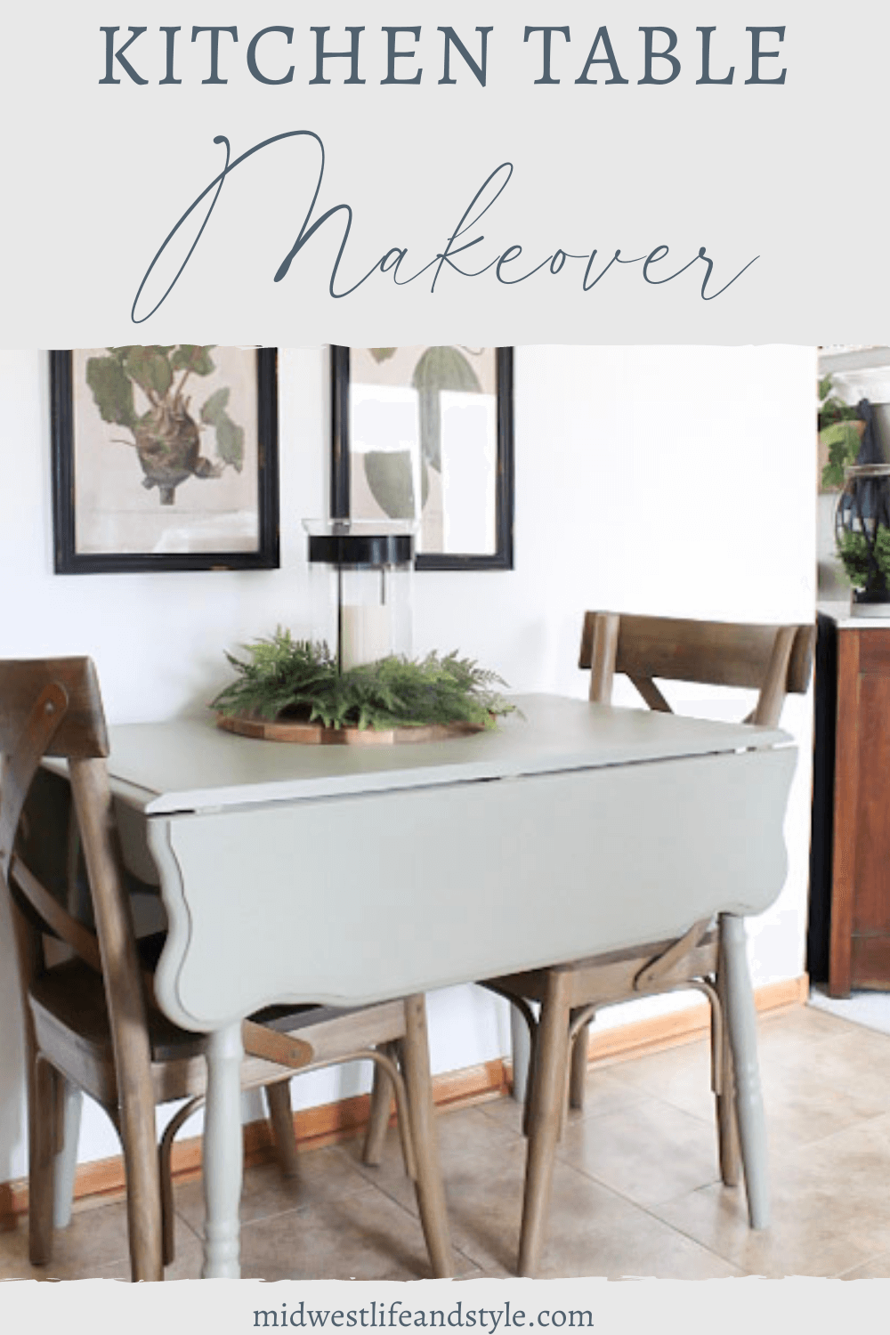 Affordable Kitchen Table Makeover With Oops Paint - Midwest Life and ...