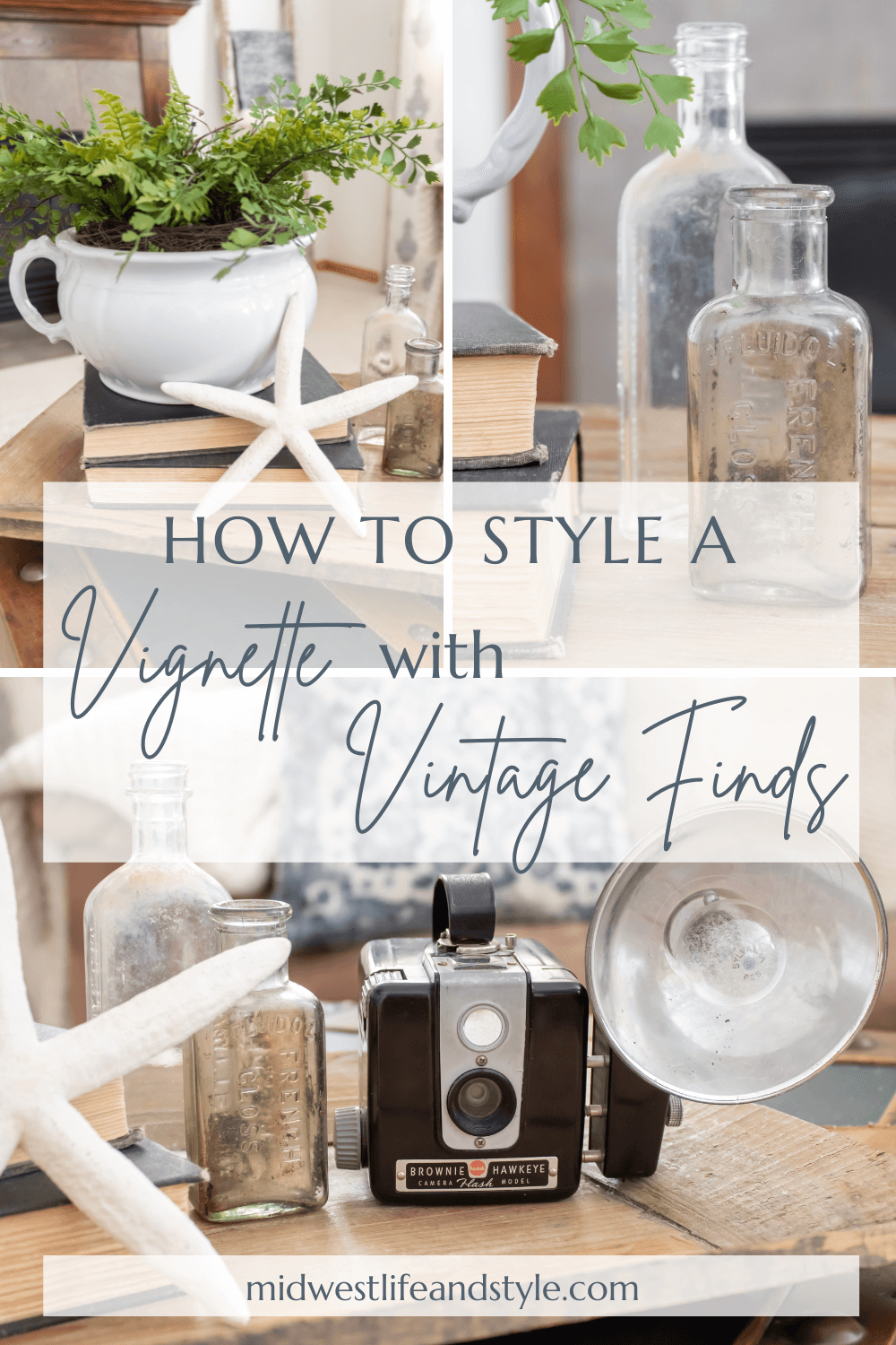 How To Create A Cottage Style Vignette With Vintage Finds - Midwest ...