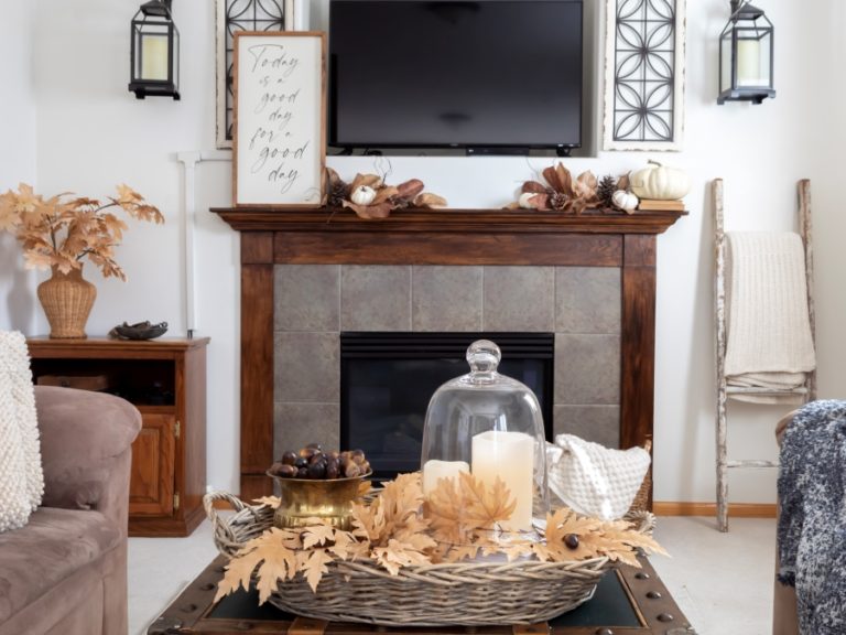 Simple Navy and Neutral Fall Home Tour - Midwest Life and Style Blog