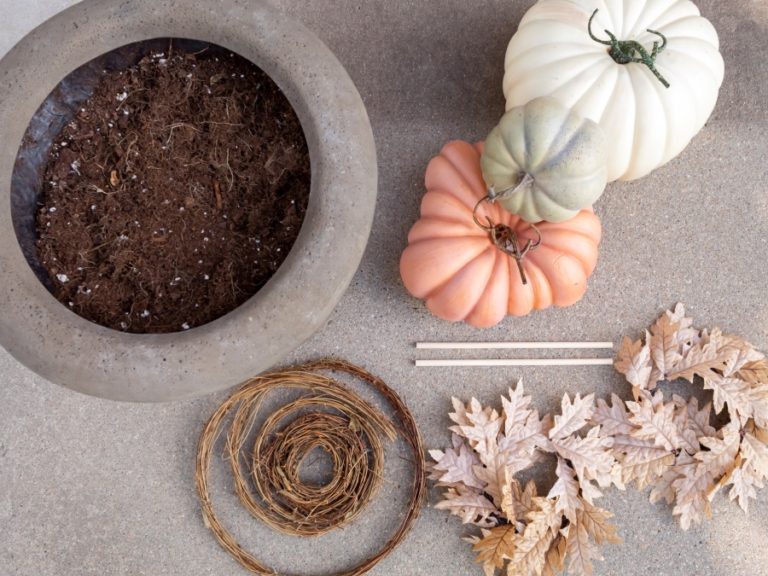 How to Make a Stacked Pumpkin Topiary - Midwest Life and Style Blog