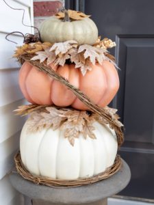 How to Make a Stacked Pumpkin Topiary - Midwest Life and Style Blog