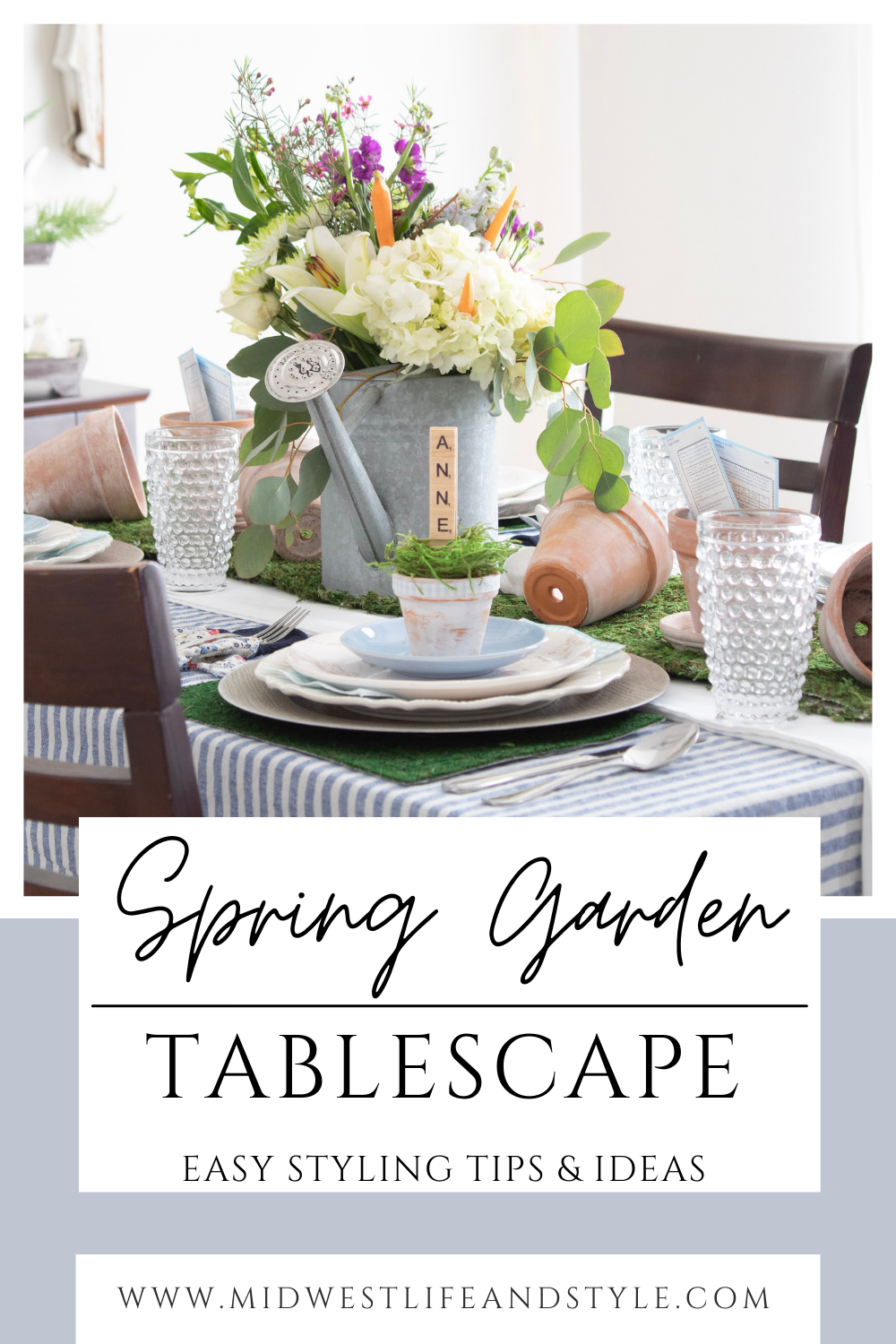 How To Style A Cheery Garden Tablescape For Spring - Midwest Life and ...