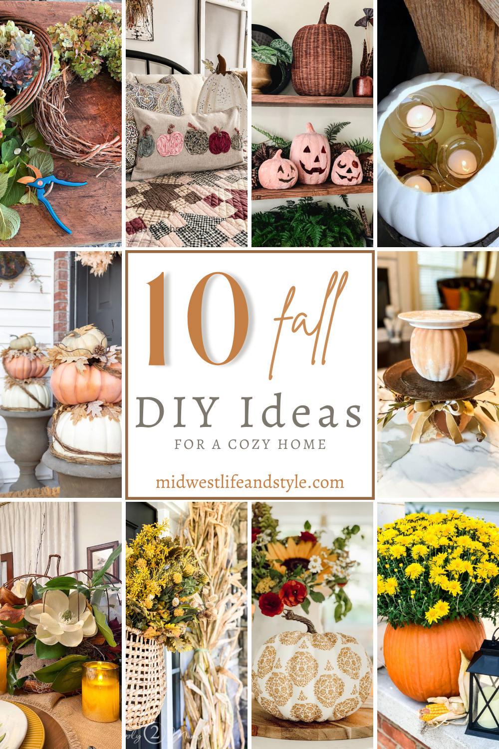 10 Easy DIY Ideas To Create A Cozy Home This Fall - Midwest Life and ...