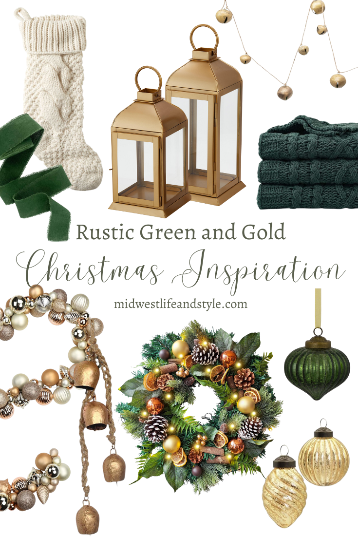 Rustic and Elegant Green and Gold Christmas Decor Ideas You’ll Love ...