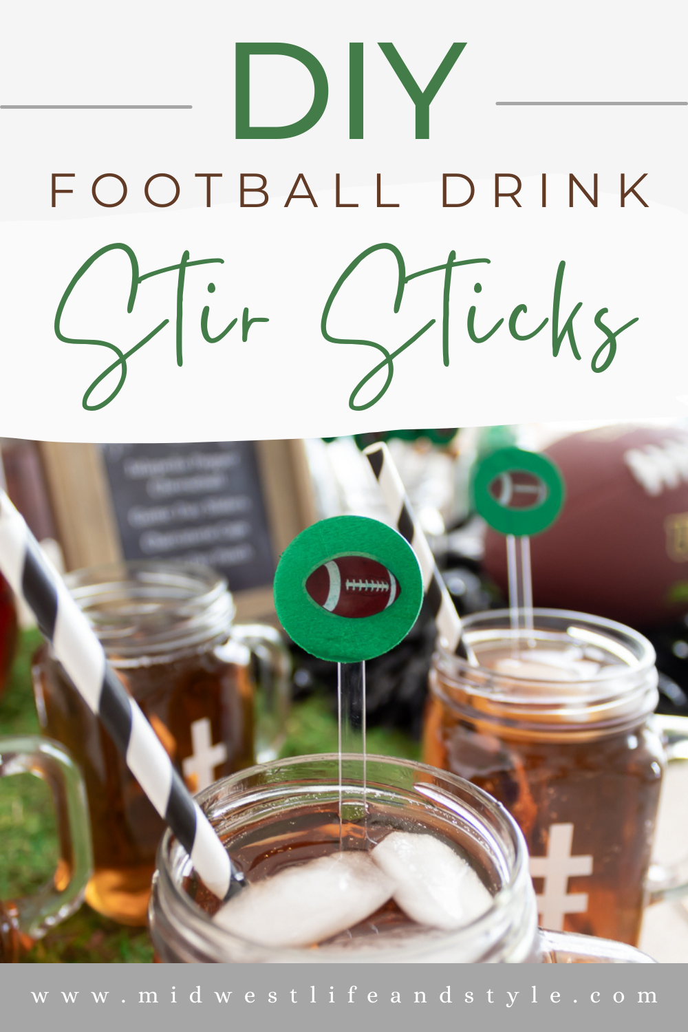 How to Make Drink Stir Sticks for a Football Watch Party - Midwest Life ...