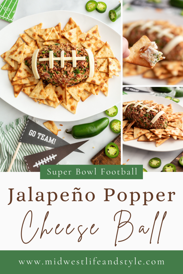 Easy Game Day Appetizer: Football Jalapeño Popper Cheese Ball - Midwest ...