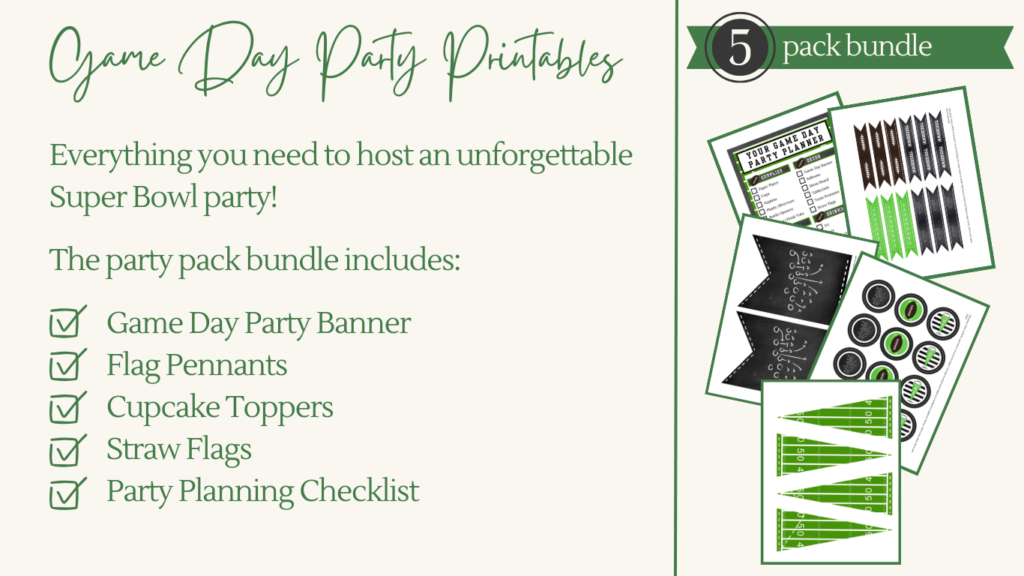 Free Football Printables for Game Day Parties - Midwest Life and Style Blog