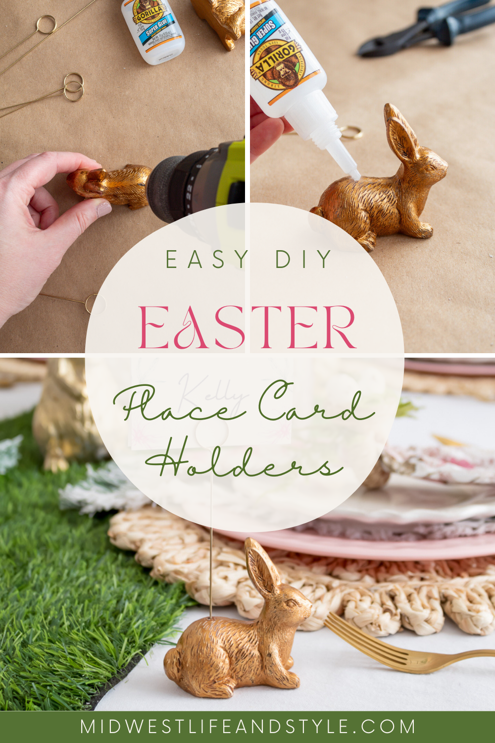 Easy Easter Table Decor: DIY Bunny Place Card Holders - Midwest Life ...