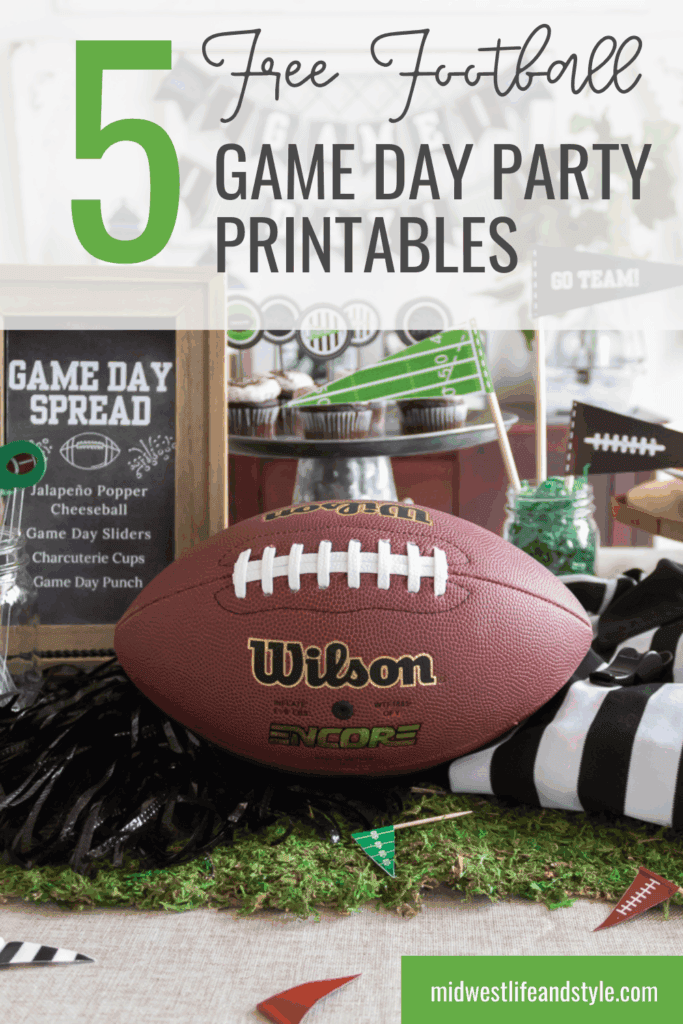 Free Football Printables for Game Day Parties - Midwest Life and Style Blog